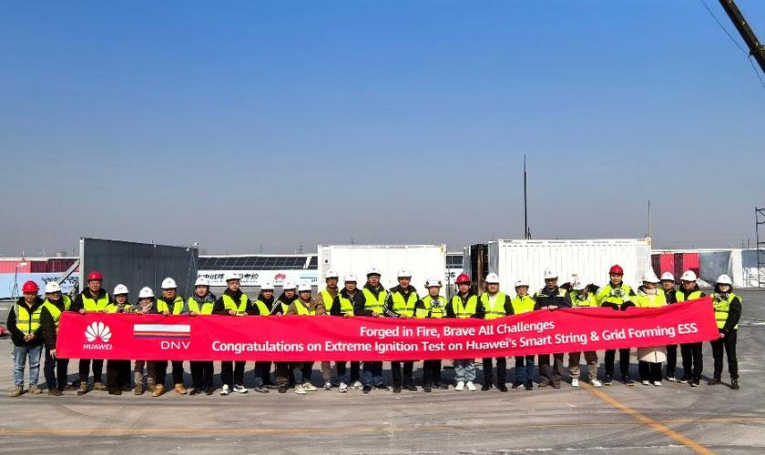 Huawei Smart String & Grid Forming ESS Triunfa no Teste Extremo de Ignição